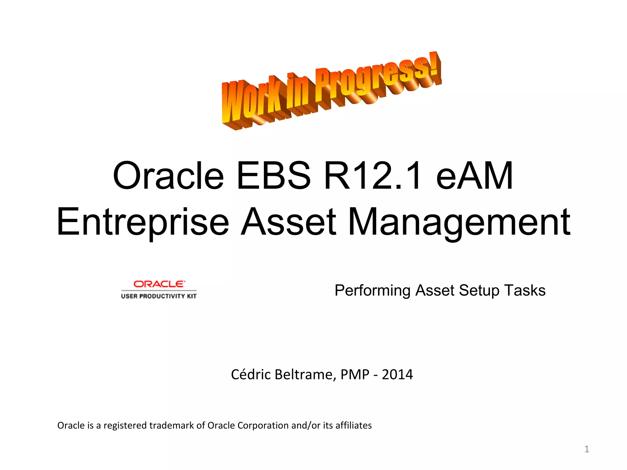 Oracle ebs r12eam part2 | PPT