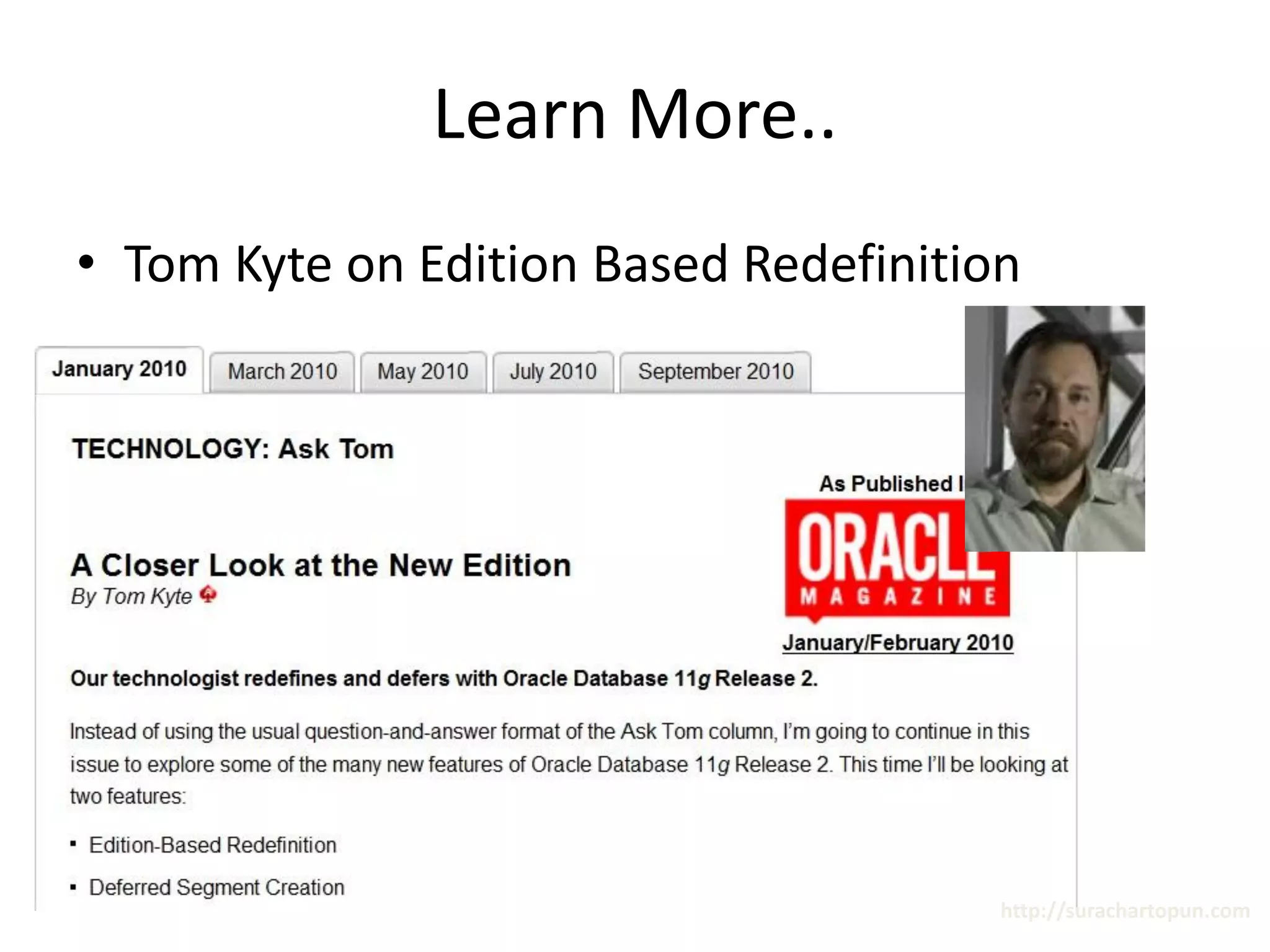 Basic - Oracle Edition Based Redefinition Presentation | PPT