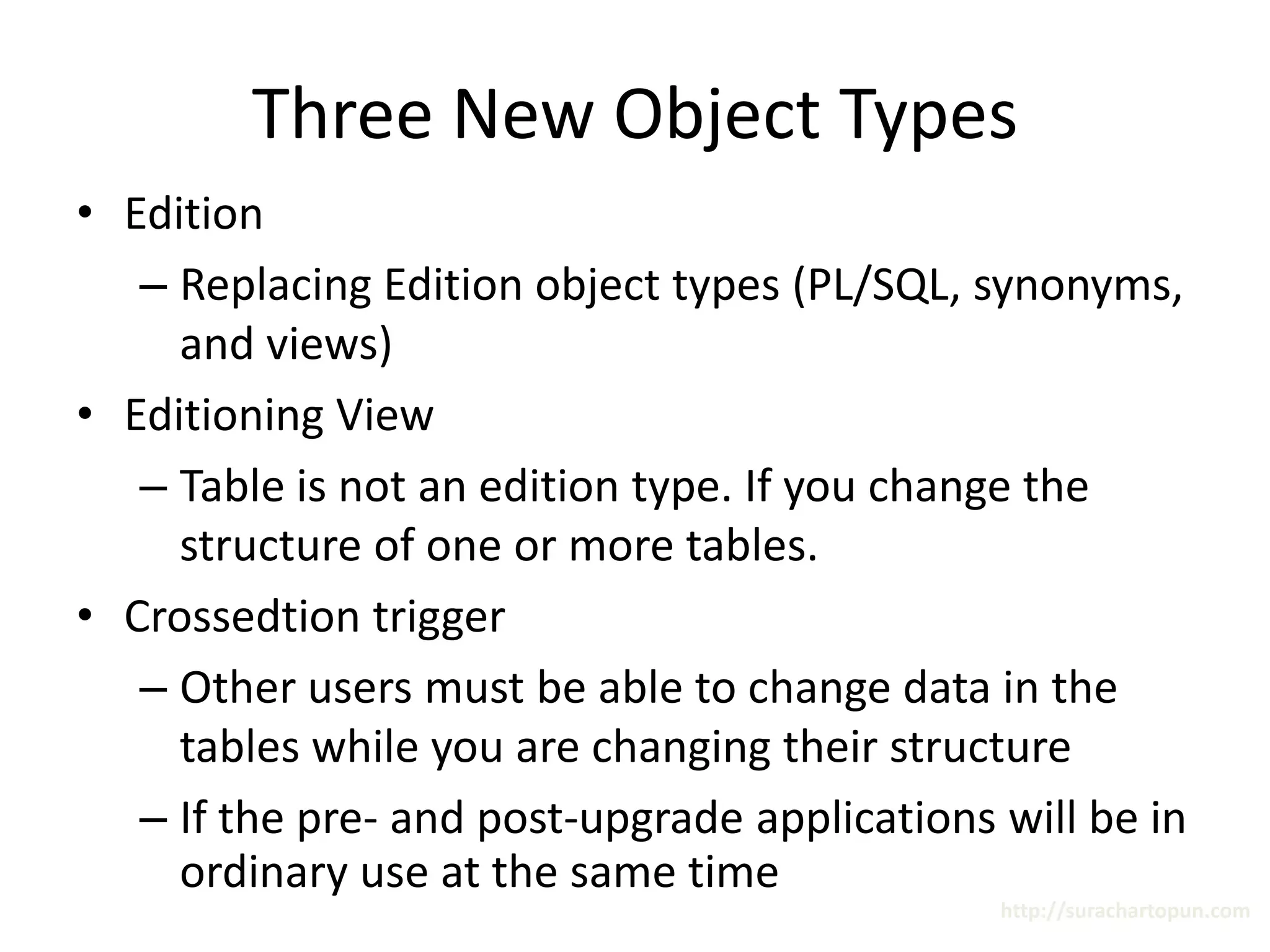 Basic Oracle Edition Based Redefinition Presentation Ppt