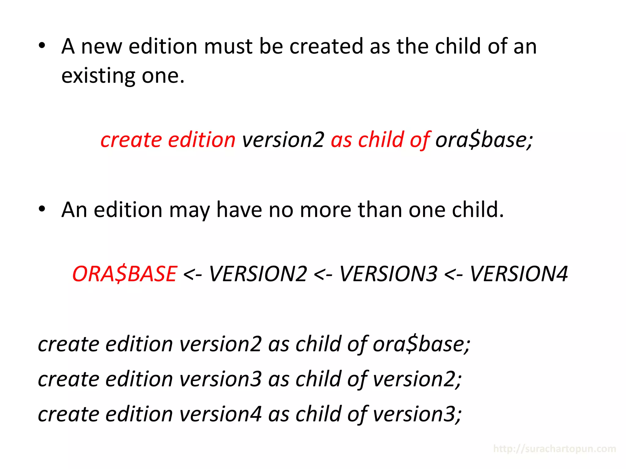Basic - Oracle Edition Based Redefinition Presentation | PPT