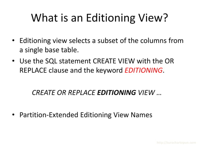 Basic - Oracle Edition Based Redefinition Presentation | PPT