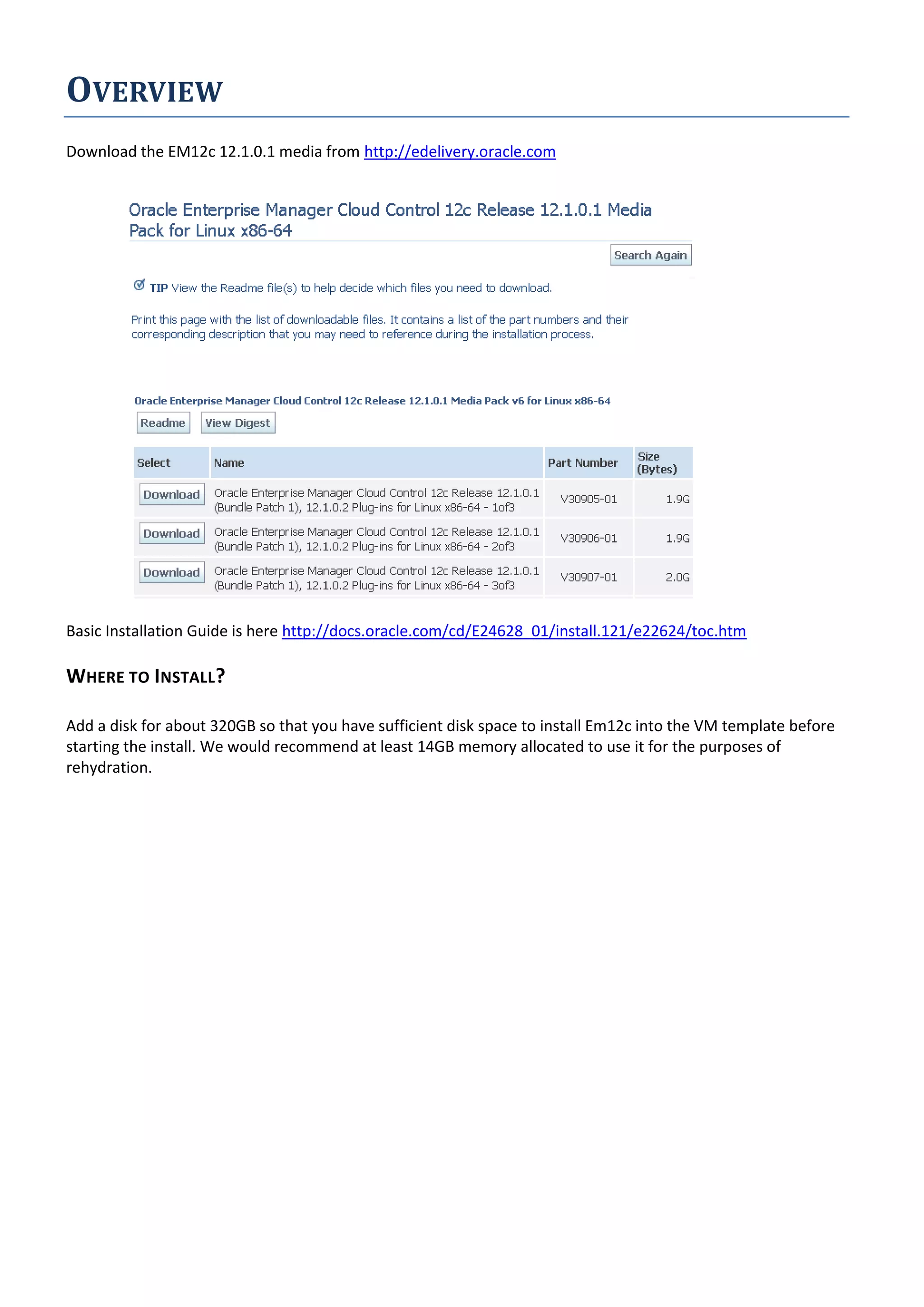 Oracle EMC 12 Installation | PDF