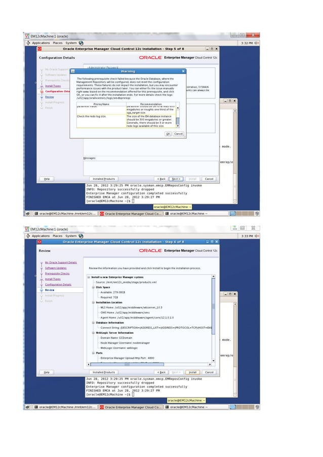 Oracle EMC 12 Installation | PDF