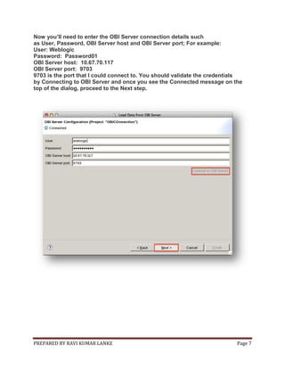 Oracle endeca information discovery v3.0 integration with the obiee 11g bi server | PDF
