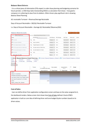 Oracle enteprise pbcs drivers and assumptions | PDF