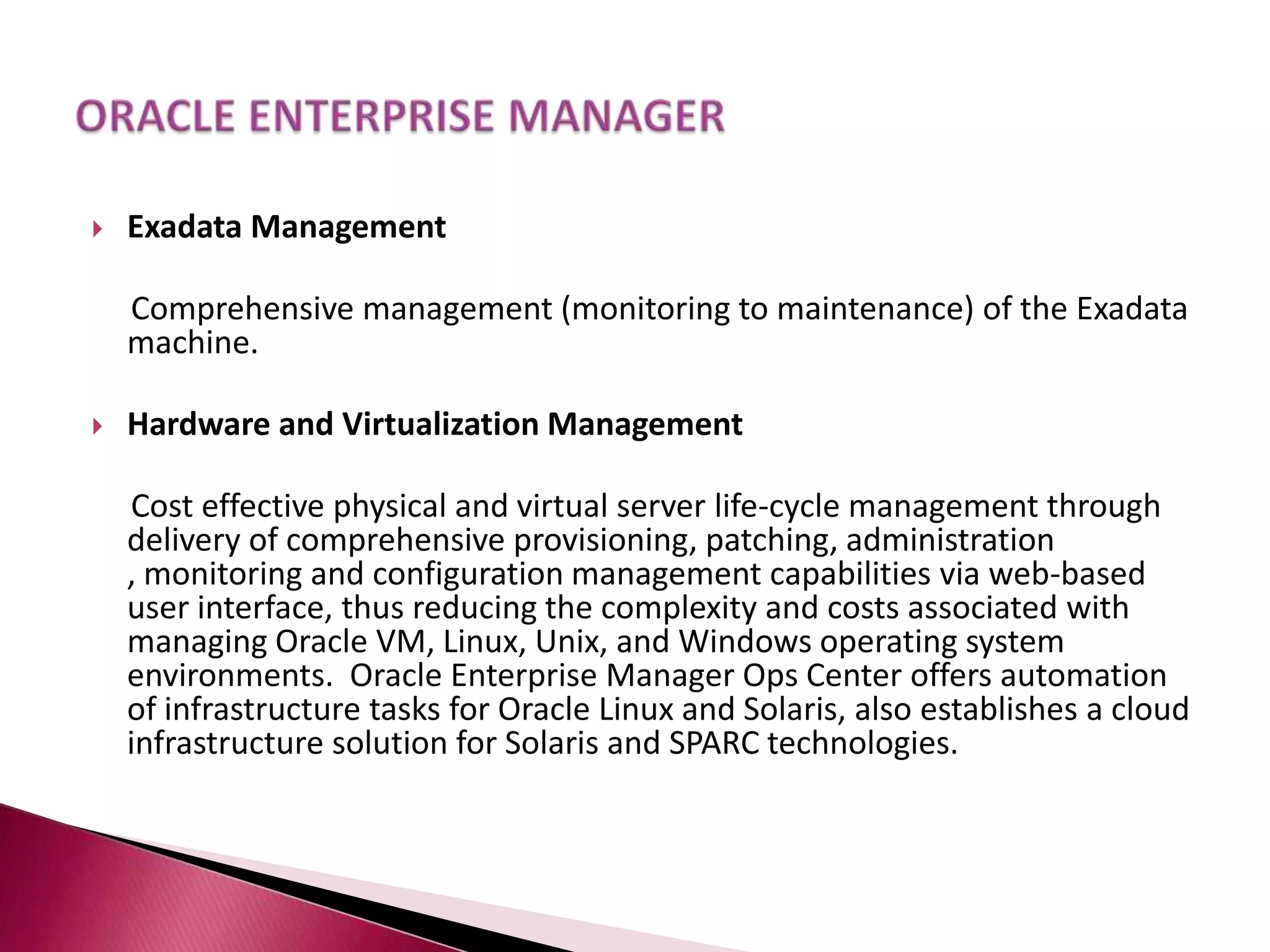 Oracle Enterprise Manager | PPTX