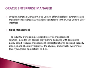 Oracle Enterprise Manager | PPTX
