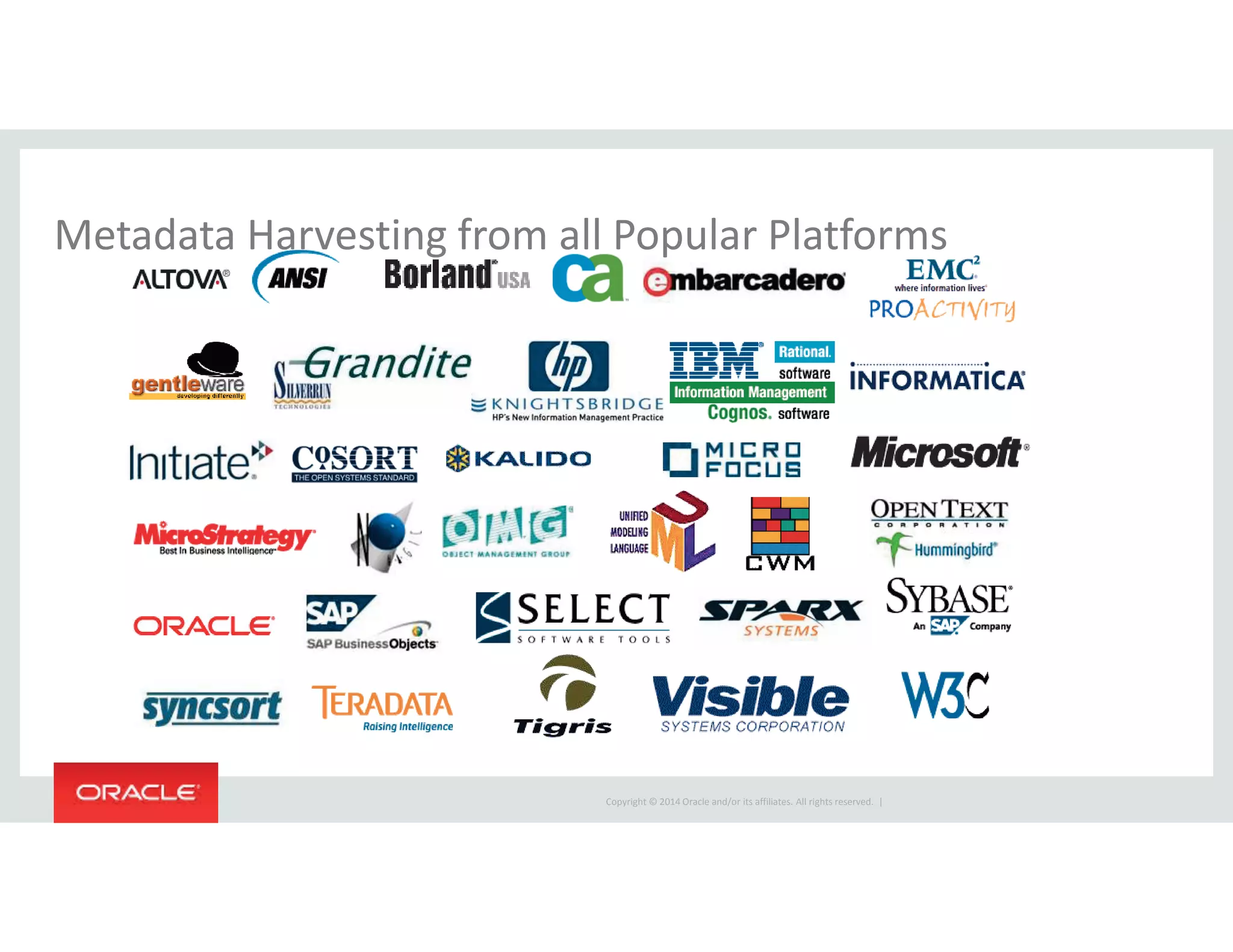Oracle Enterprise Metadata Management | PPT