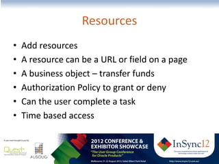 Oracle Entitlement Server - Managing Organisations | PPTX
