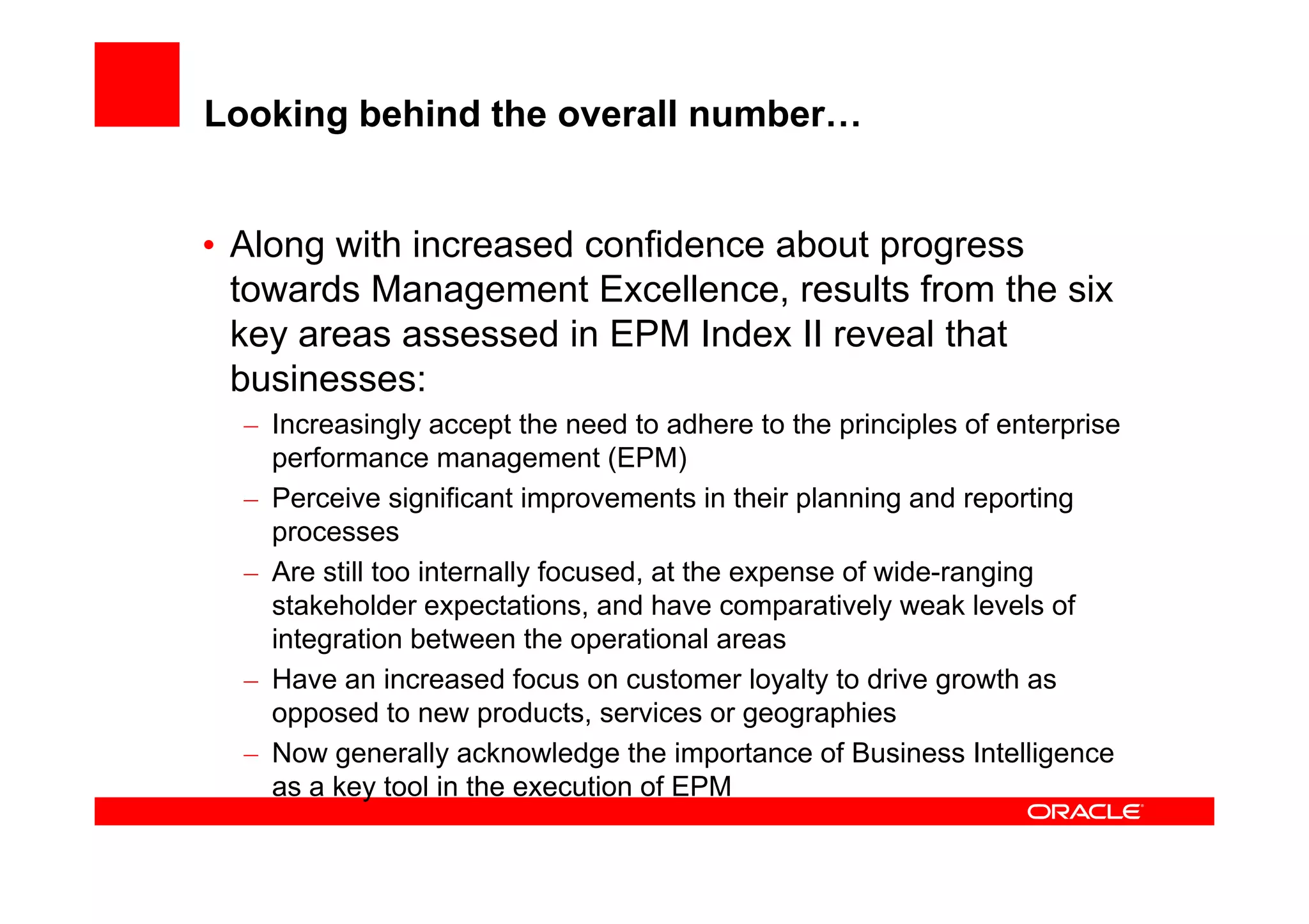 Oracle EPM Index Cycle II | PPT