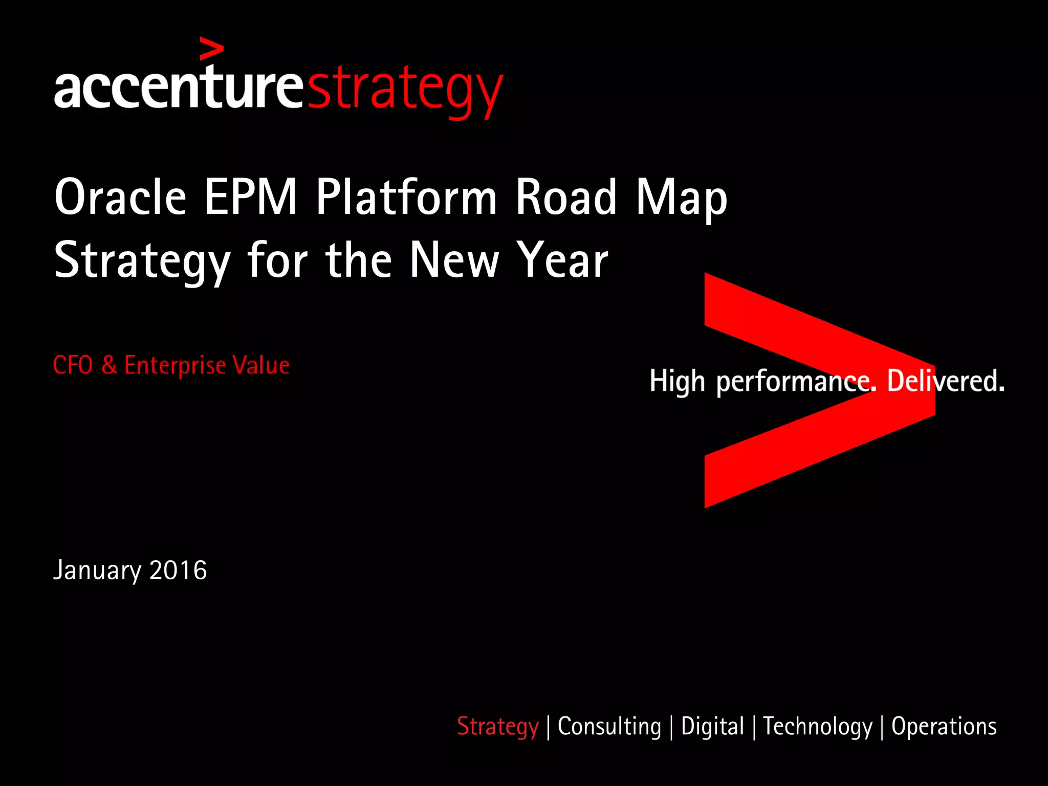 Oracle EPM Road Map Strategy | PDF