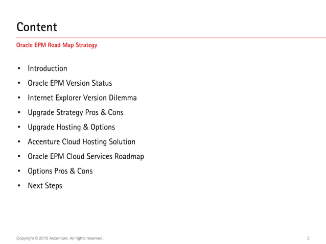 Oracle EPM Road Map Strategy | PDF
