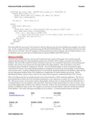 Oracle etl openworld | PDF