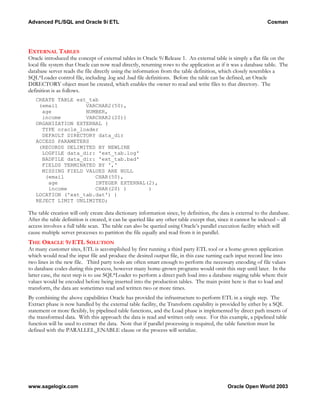 Oracle etl openworld | PDF