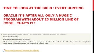 Oracle events hunting [POUG19] | PPT