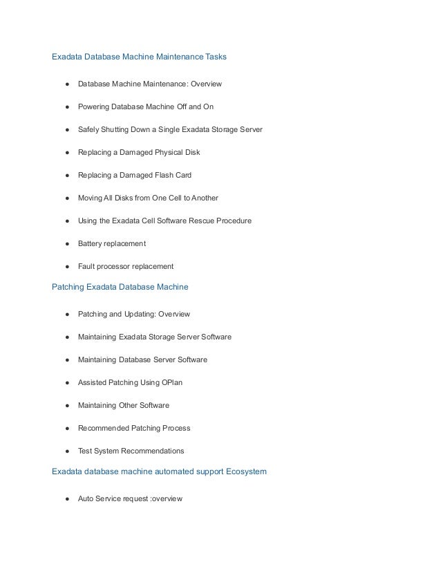 Oracle Exadata Training.pdf