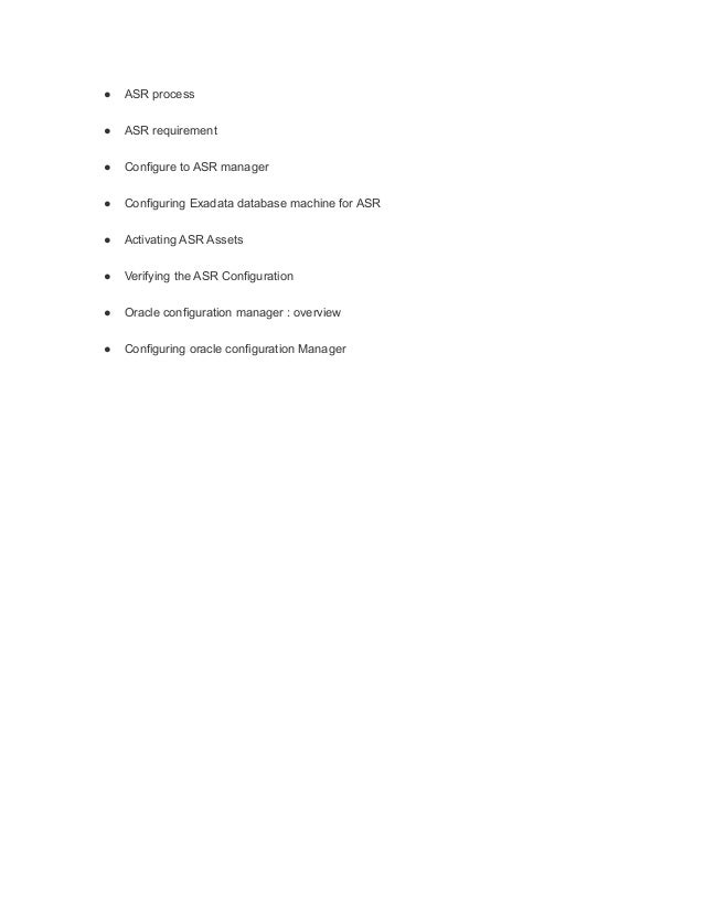 Oracle Exadata Training Pdf