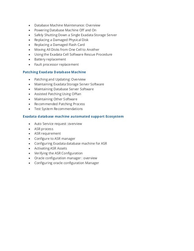 Oracle Exadata Training.pdf