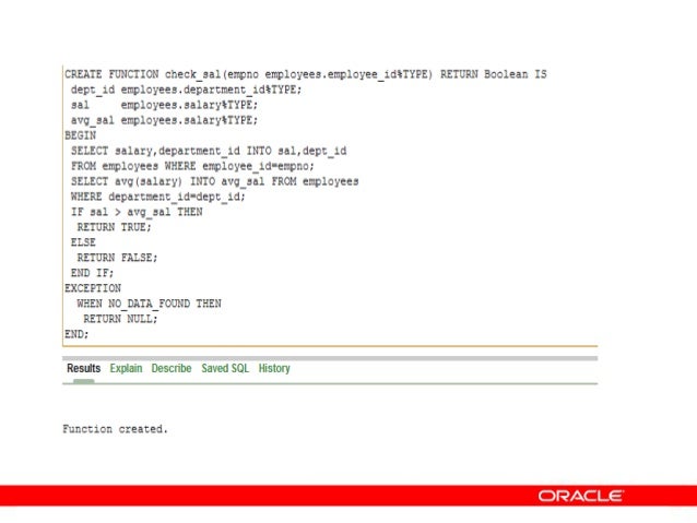 Oracle examples