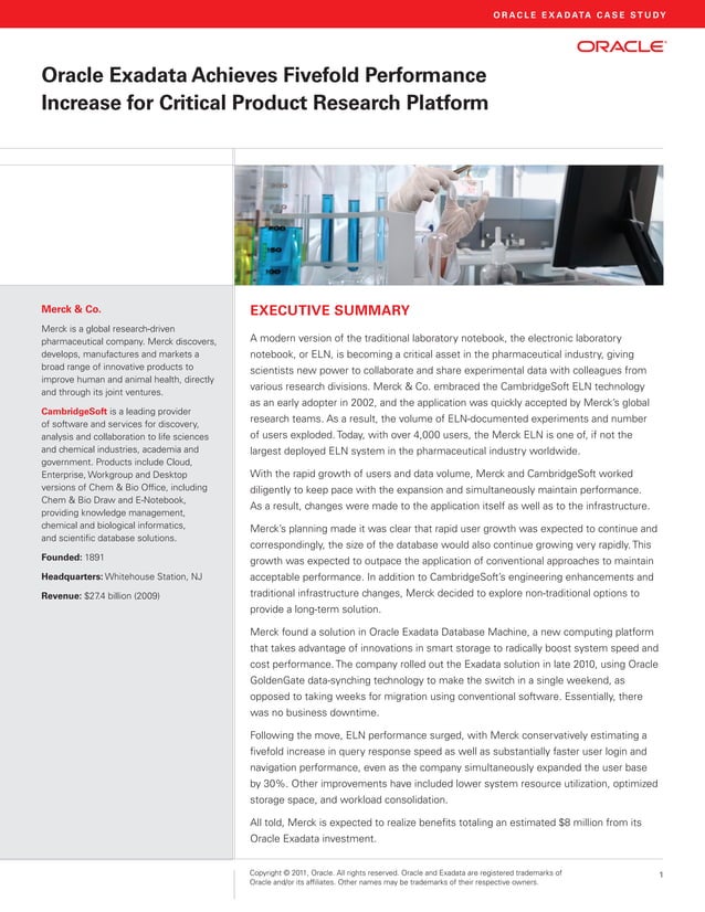 Oracle Exadata | PDF | Pharmaceutical Industry | Industries