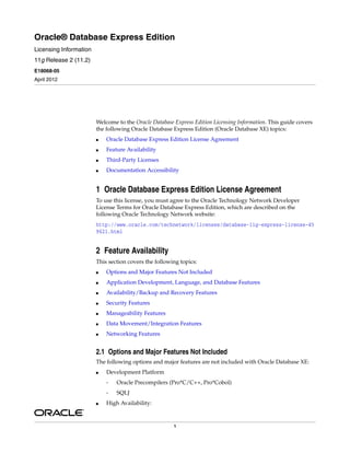 Oracle Express Edition - Información de la Licencia (Library Manager).pdf