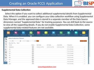 Oracle fccs creating new application | PDF