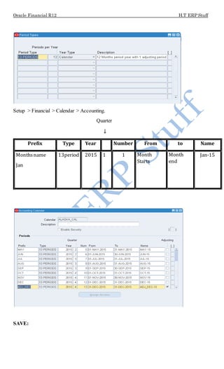 Oracle finansial r12 ht | DOCX | Business Accounting & Finance | Business
