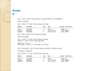 Oracle flashback | PPTX