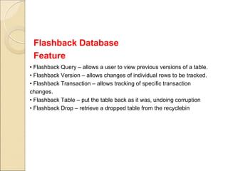 Oracle flashback | PPTX