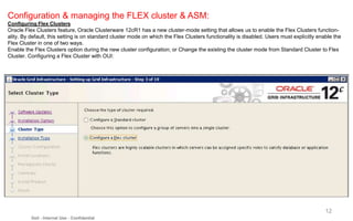 Oracle flex asm & flex cluster | PPT