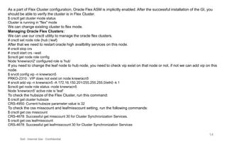 Oracle flex asm & flex cluster | PPTX