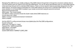 Oracle flex asm & flex cluster | PPT