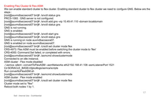 Oracle flex asm & flex cluster | PPTX
