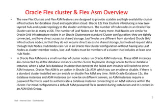 Oracle flex asm & flex cluster | PPT