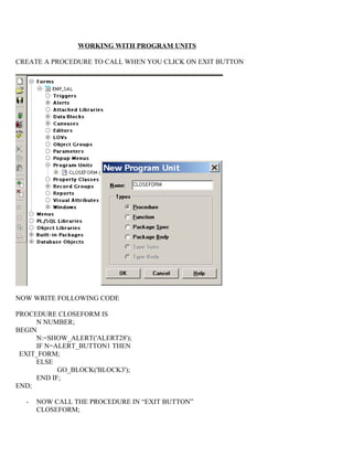 Oracle forms 6_i__1_ | DOC