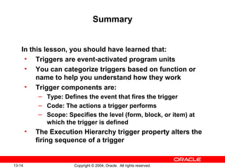 Oracle forms les013 | PPT