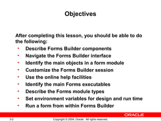 Oracle forms les03 | PPT