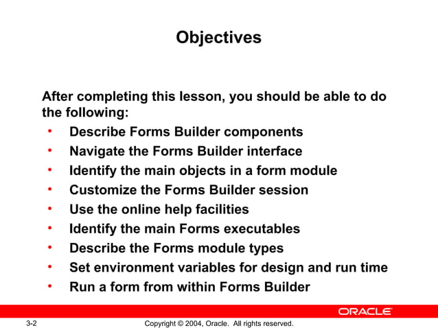 Oracle forms les03 | PPT | Free Download