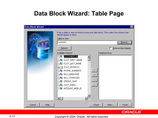 Oracle forms les04 | PPT