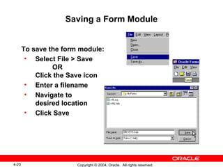 Oracle forms les04 | PPT