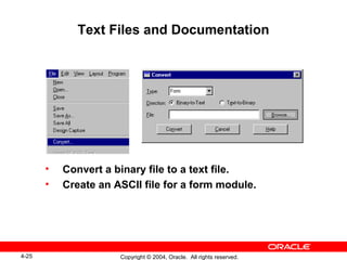 Oracle forms les04 | PPT