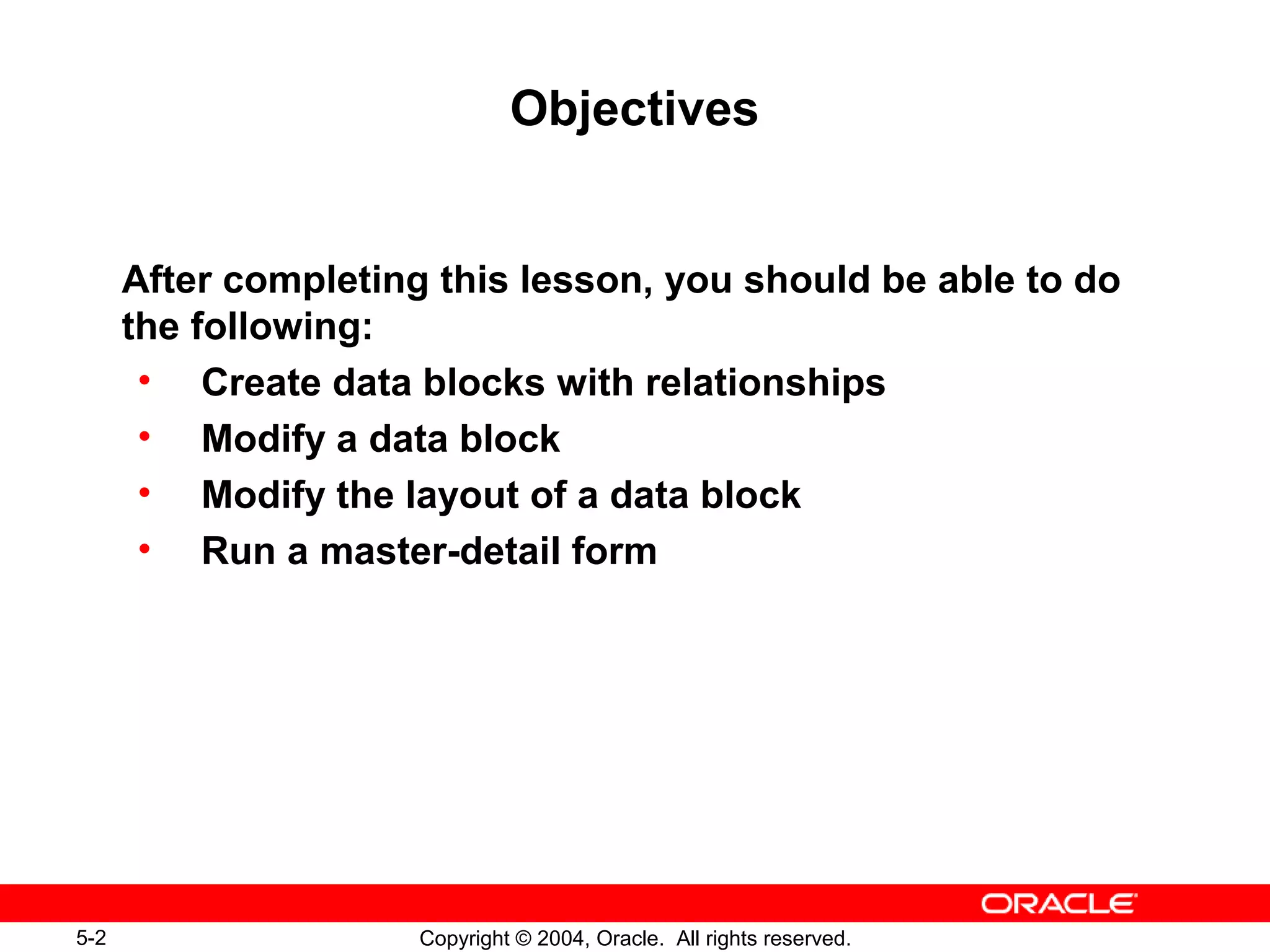Oracle forms les05 | PPT