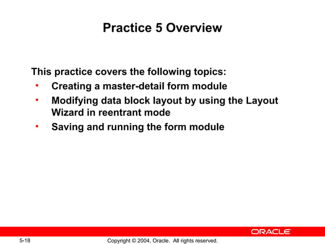 Oracle forms les05 | PPT