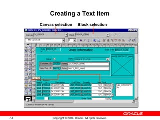 Oracle forms les07 | PPT