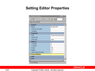 Oracle forms les08 | PPT