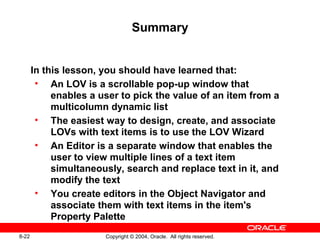 Oracle forms les08 | PPT