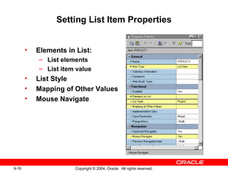 Oracle forms les09 | PPT