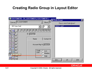 Oracle forms les09 | PPT