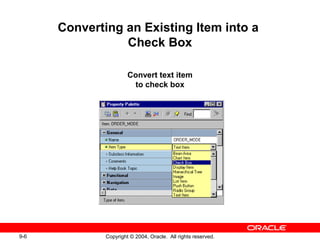 Oracle forms les09 | PPT