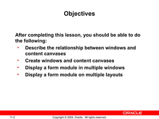 Oracle forms les11 | PPT